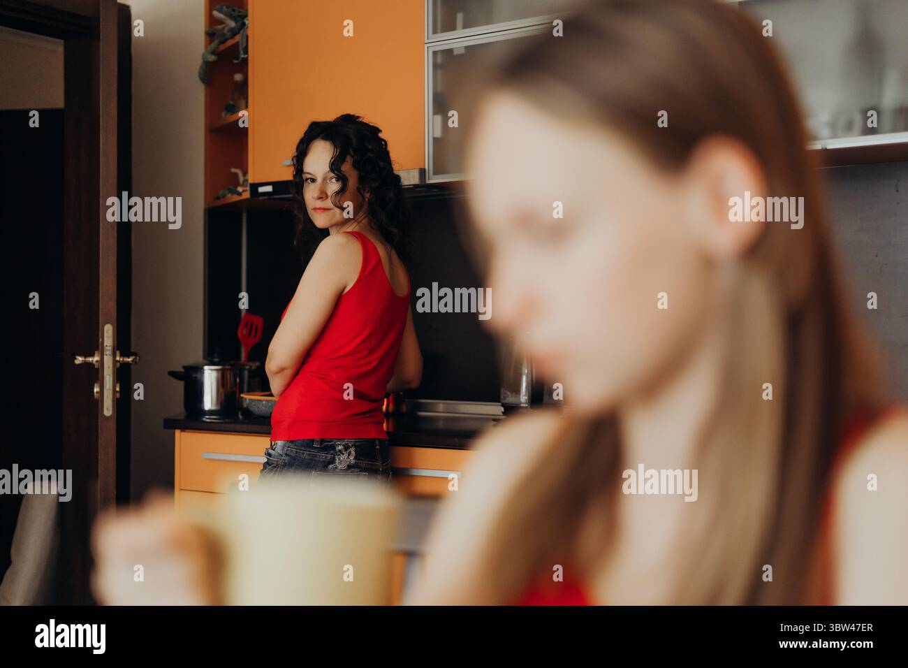 Quietmother daughter hi-res stock photography and images - Alamy