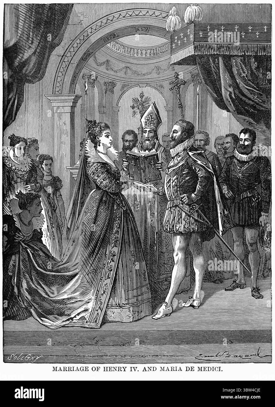 Wedding of maria de medici Black and White Stock Photos & Images - Alamy