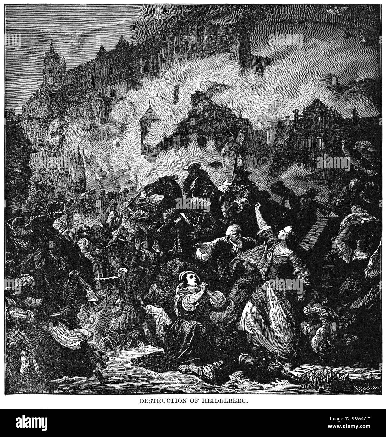 May 1, 2020: Destruction of Heidelberg, Illustration, Ridpath's History ...