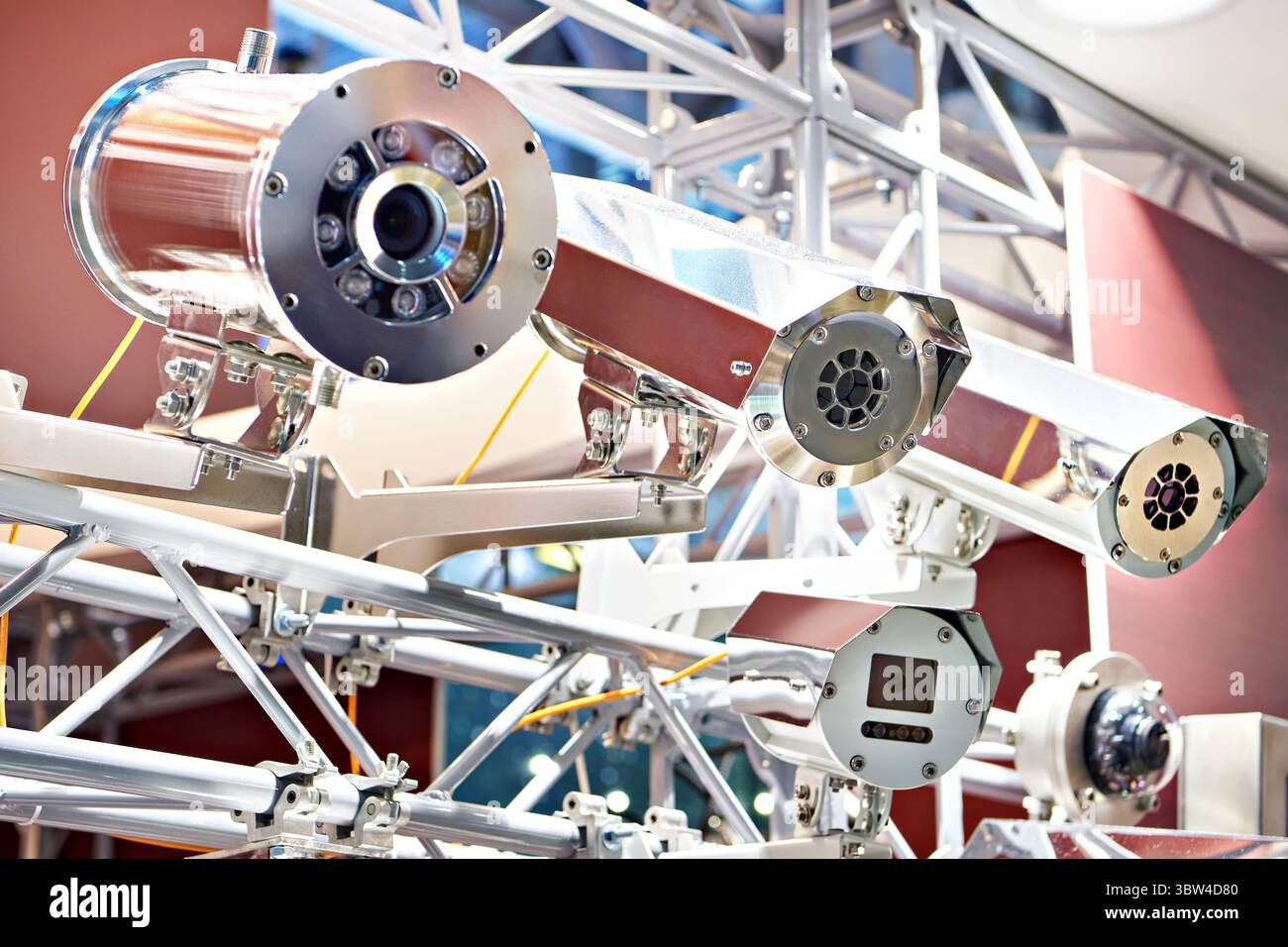 Explosion Proof Industrial CCTV Cameras on exhibition Stock Photo - Alamy