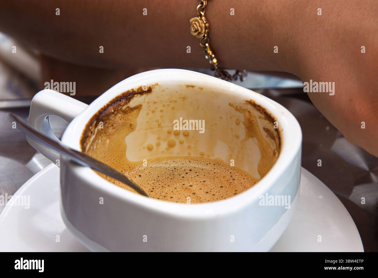 Finished coffee in ceramic hi-res stock photography and images - Alamy
