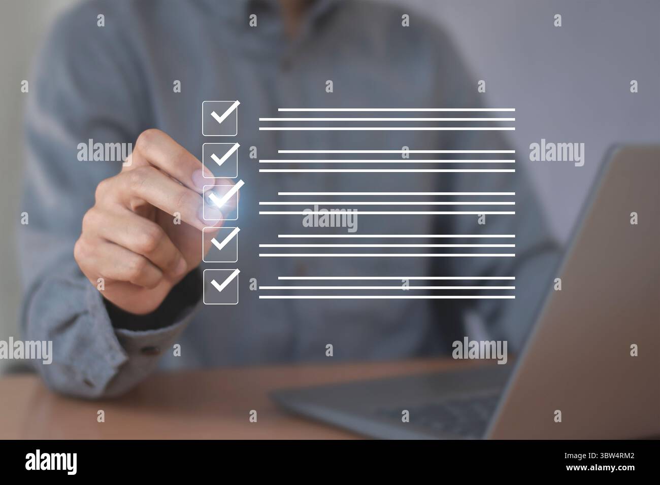 Achieving Quality Assurance A Digital Certification Process Stock Photo ...