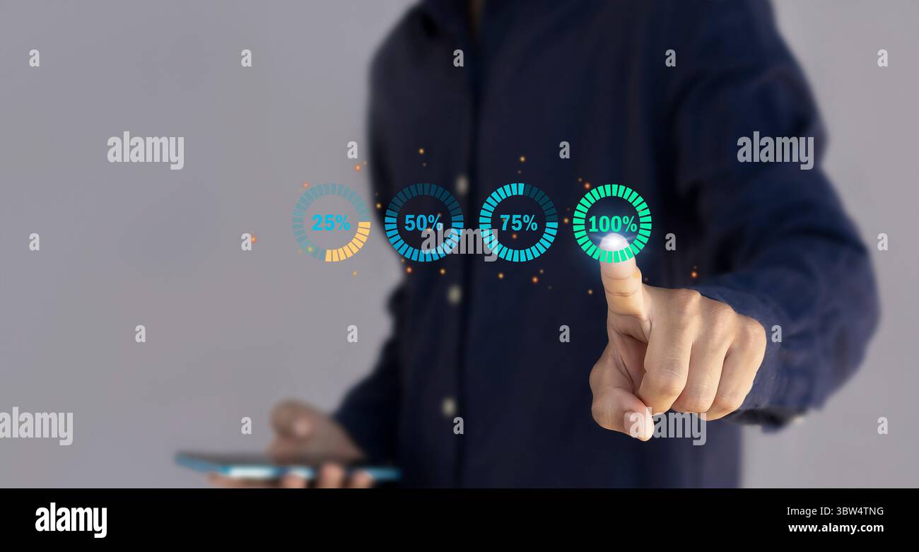 Battery power level indicator hi-res stock photography and images - Alamy