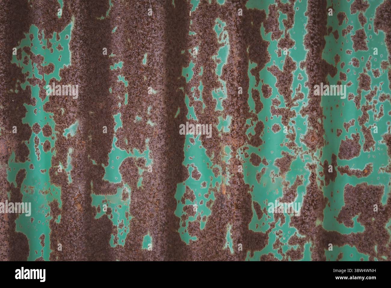 Galvanized steel sheet is pale green and rusty Stock Photo - Alamy