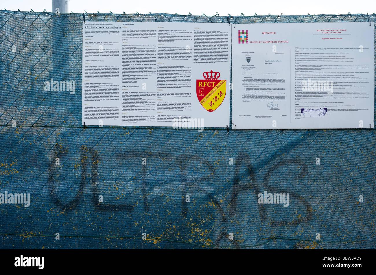 The Luc Varenne stadium of RFCT or Royal Football club of Tournai ...