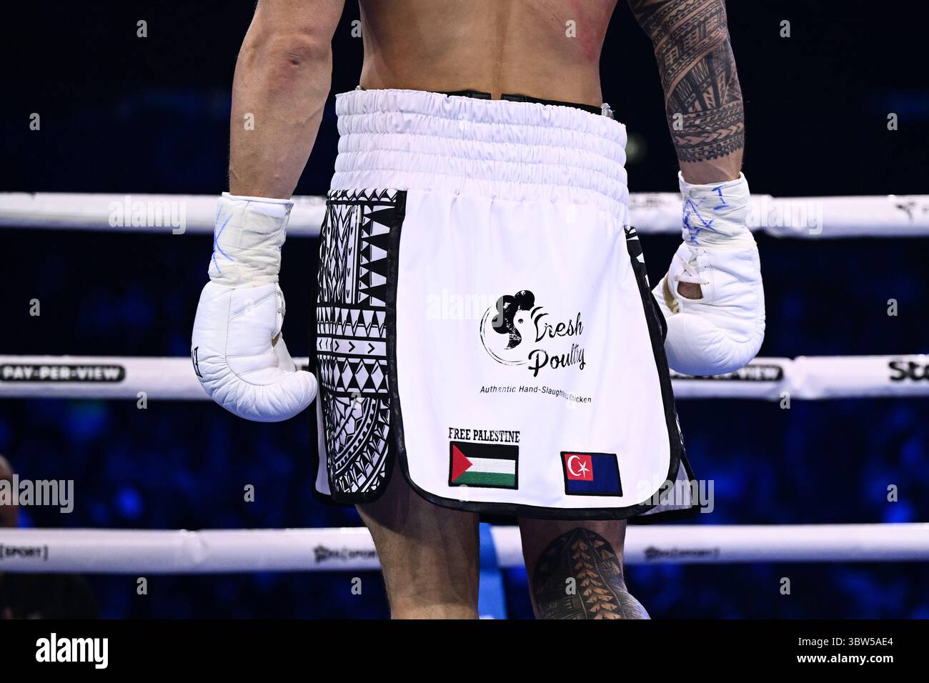 Sonny Bill Williams enters the ring ahead of his main event boxing ...