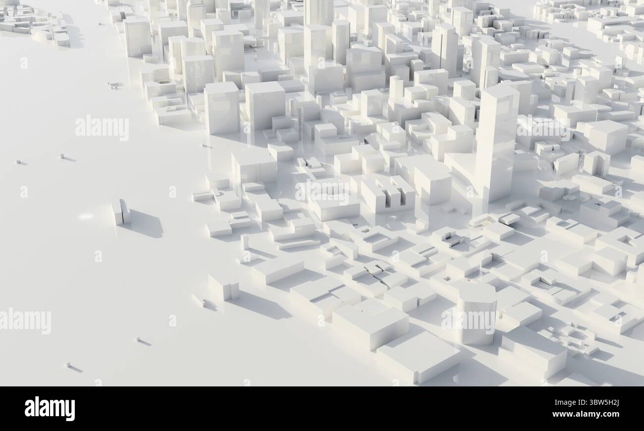 Skyscraper and metropolis city in monochrome. Architecture and Business ...