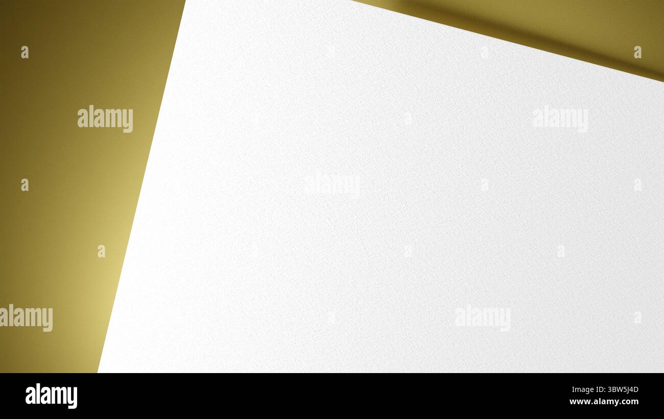 White square shape paper mockup on yellow gold background. Branding ...