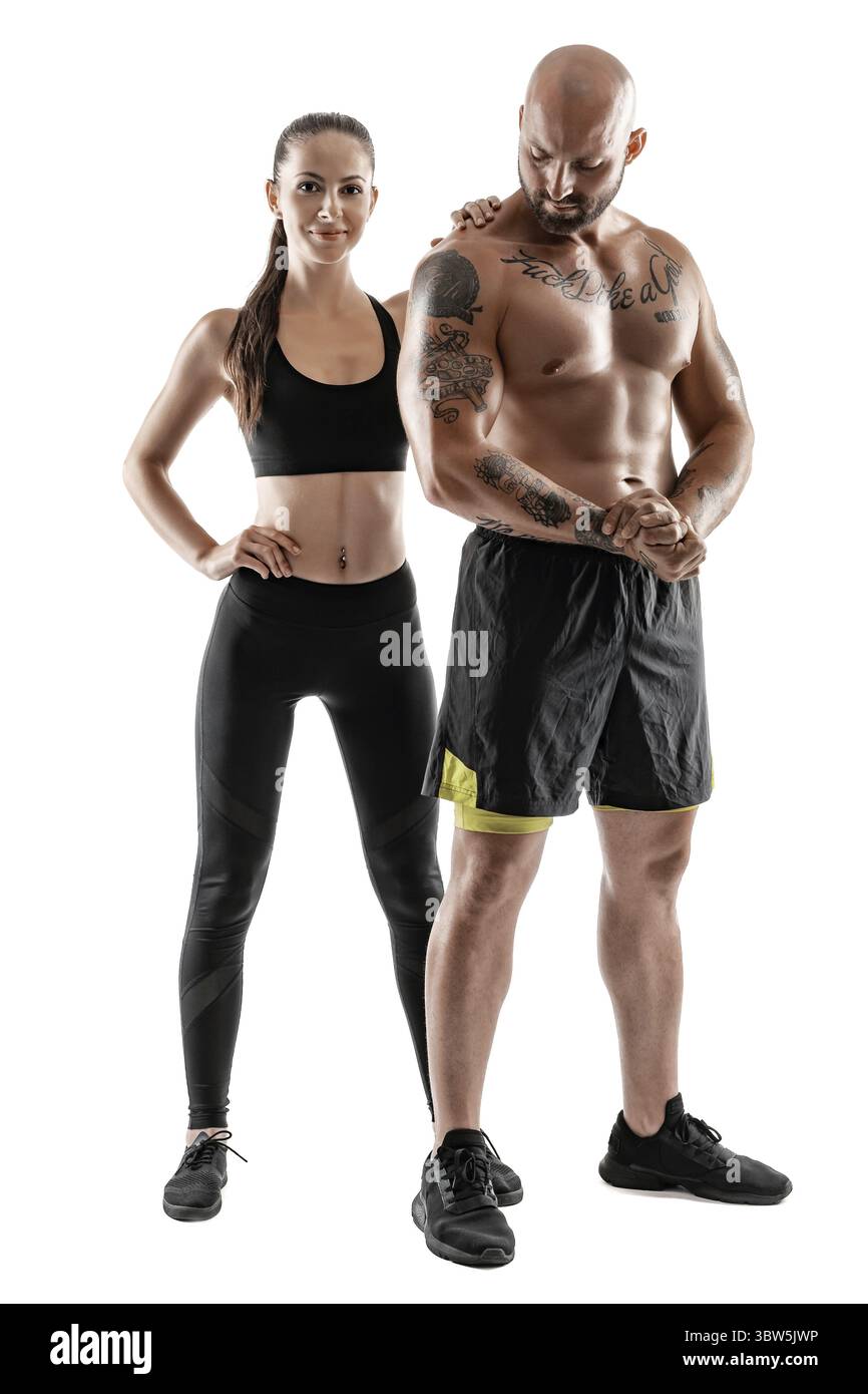 Bald woman on black Cut Out Stock Images & Pictures - Alamy