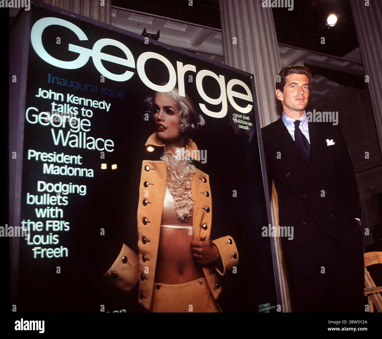 JOHN F KENNEDY JR.GEORGE MAGAZINE 1ST ISSUE.PHOTO: (Credit Image ...