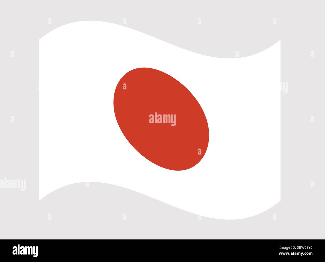 Artistic Illustration of Waving Japan National Flag Stock Photo - Alamy