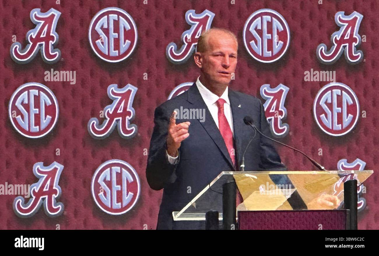 Alabama Football Coach Kalen DeBoer discusses the upcoming season ...