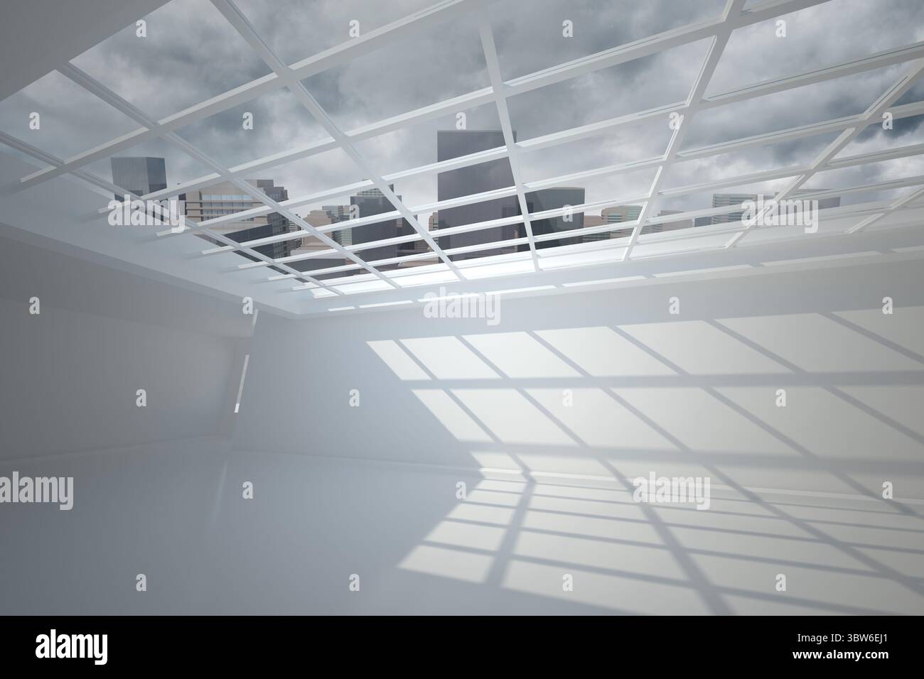 Skyscrapers seen through window hi-res stock photography and images - Alamy