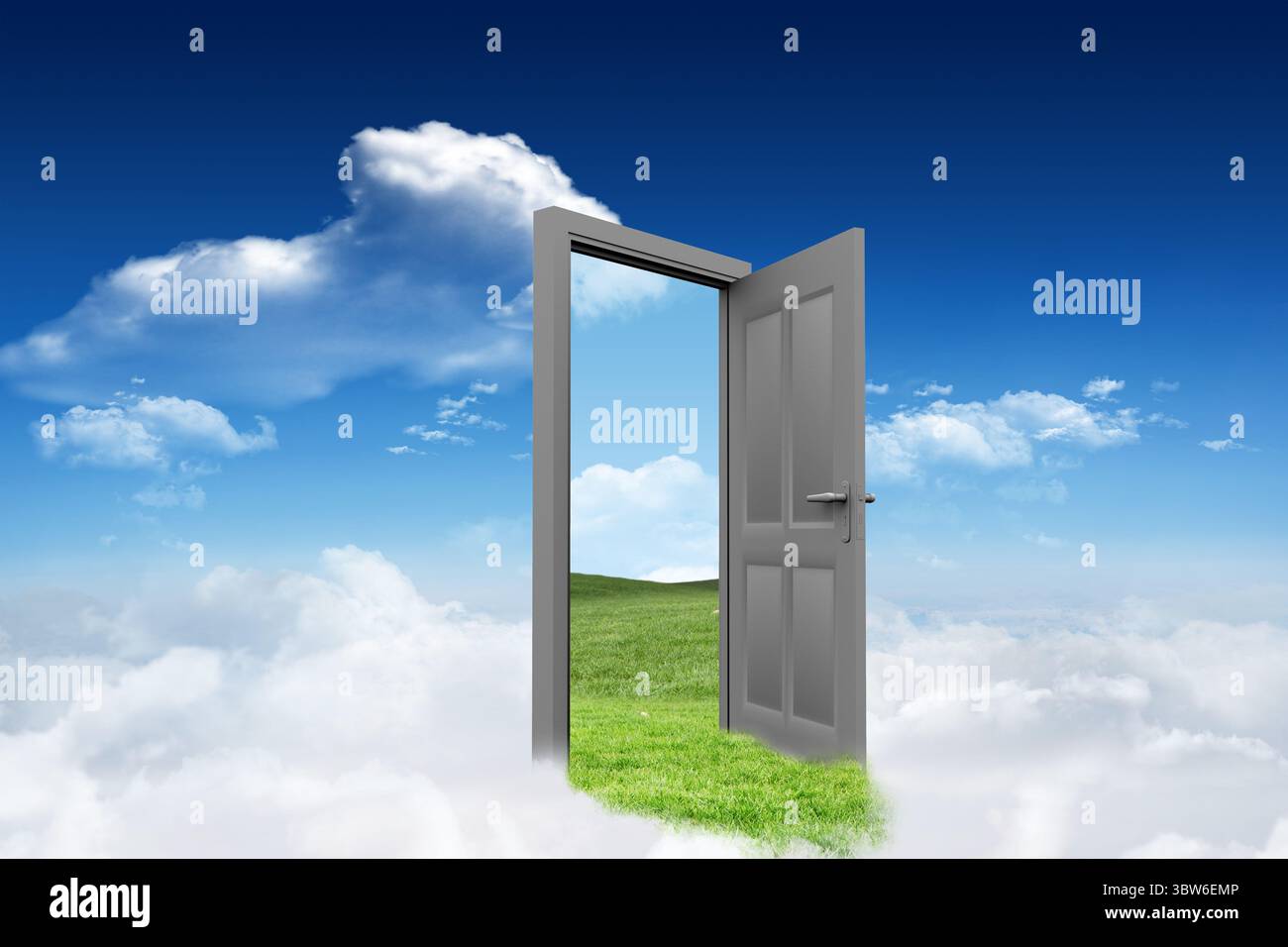 Open door grassy landscape hi-res stock photography and images - Alamy