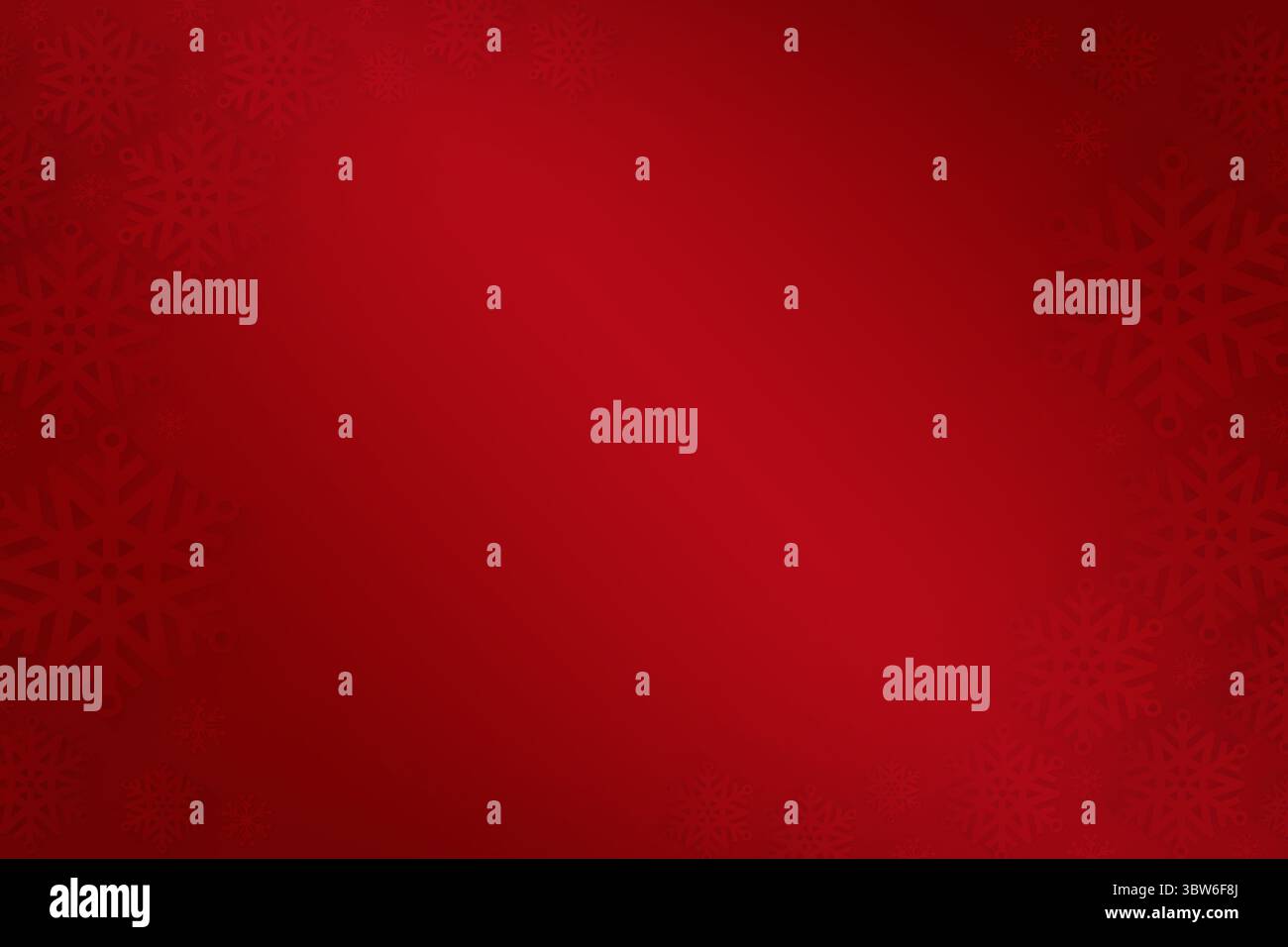 Abstract red gradient background is displaying faint snowflake ...