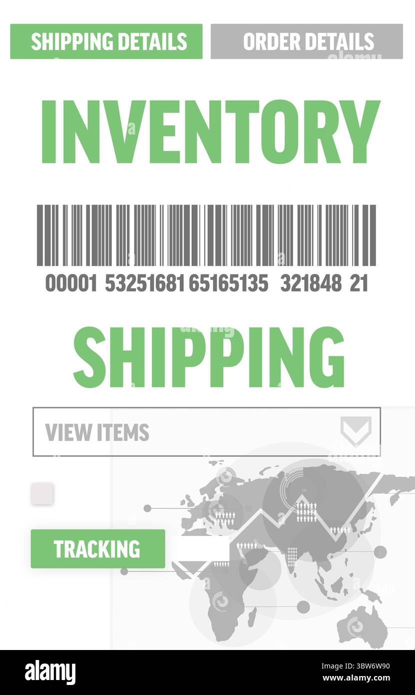 Inventory management dashboard showing supply hi-res stock photography ...