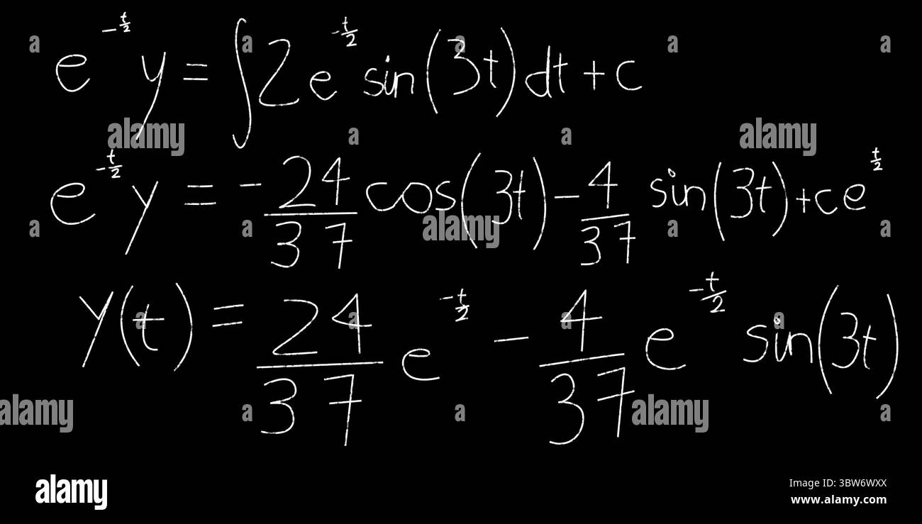 Quadratic equations with solution Stock Photo - Alamy