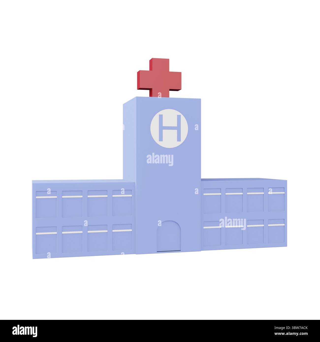 3d rendering of Hospital, 3d icons, pastel minimal cartoon style ...