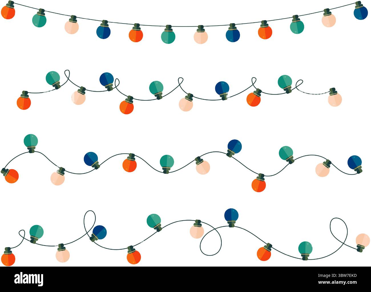 Circular festive line art Stock Vector Images - Alamy