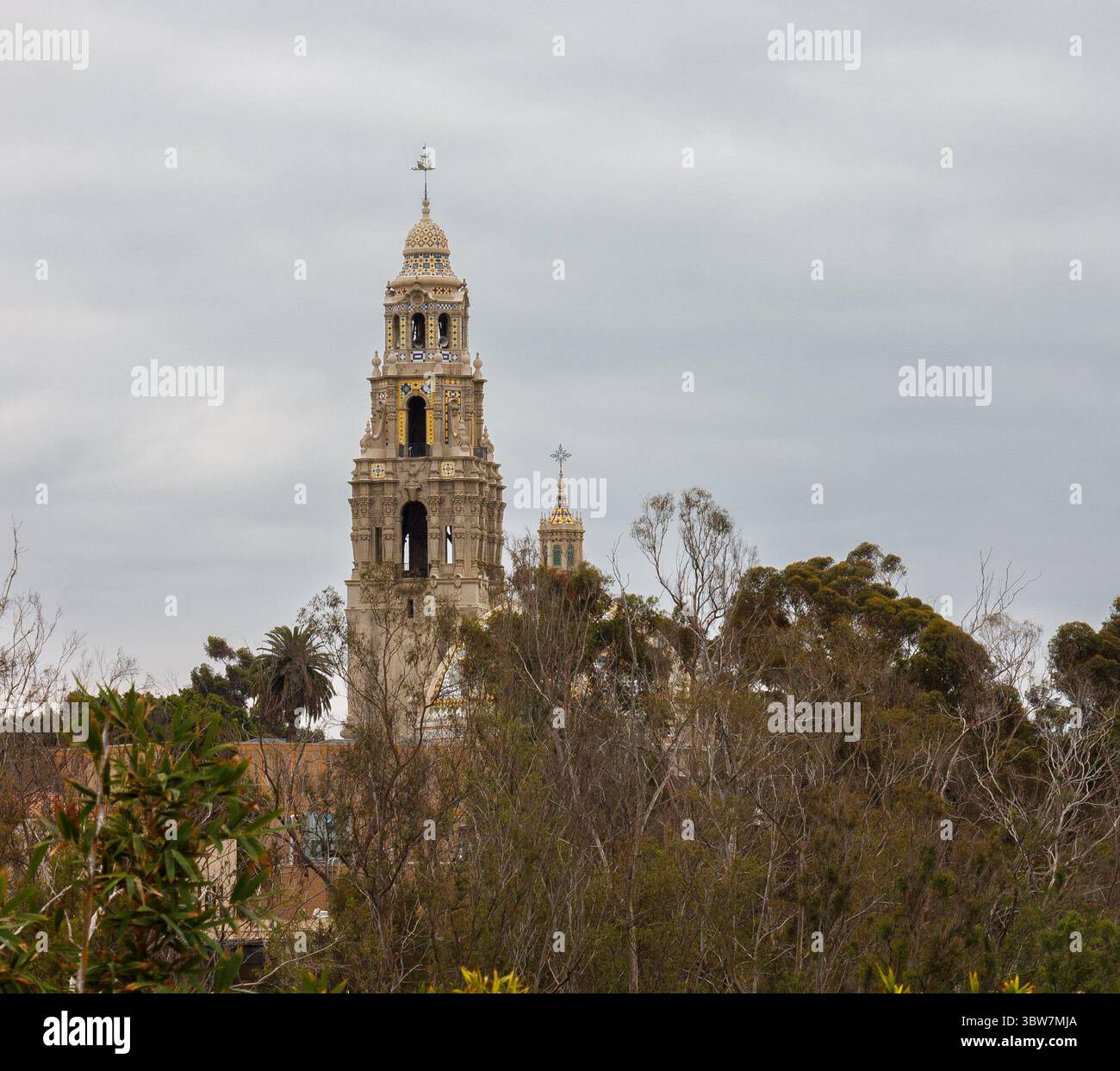 The California tower at Balboa park, San Diego, California, United ...
