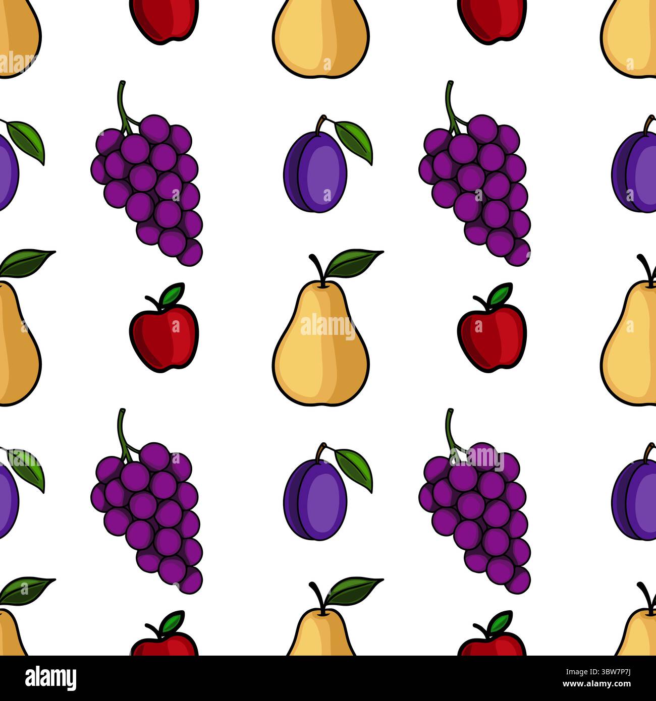 Fruit harvest plums in Stock Vector Images - Alamy