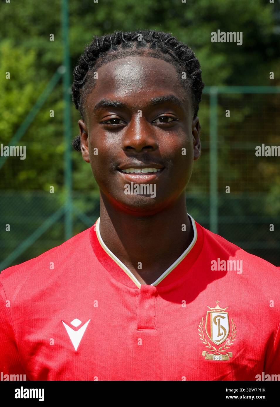 Liege, Belgium. 16th July, 2025. Standard's Daryl Leunga Leunga poses for a portrait picture at ...