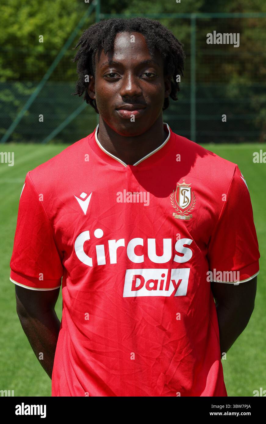 Liege, Belgium. 16th July, 2025. Standard's Yann Gboua poses for a ...
