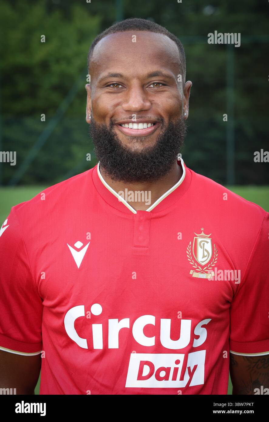 Standard's Marco Ilaimaharitra poses for a portrait picture at the 2025-2026 season photoshoot ...