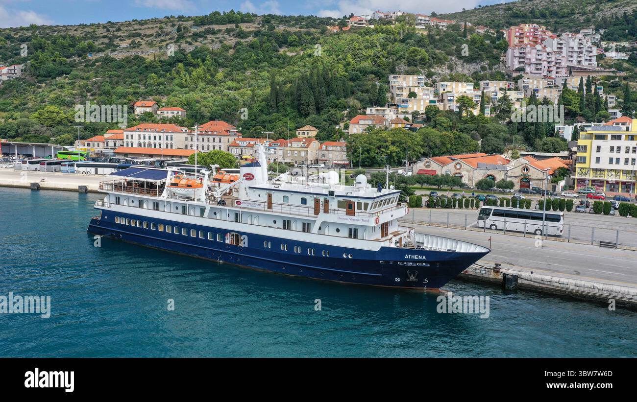 Port Gruz, Dubrovnik, Croatia: The small cruise ship M/V ATHENA ...