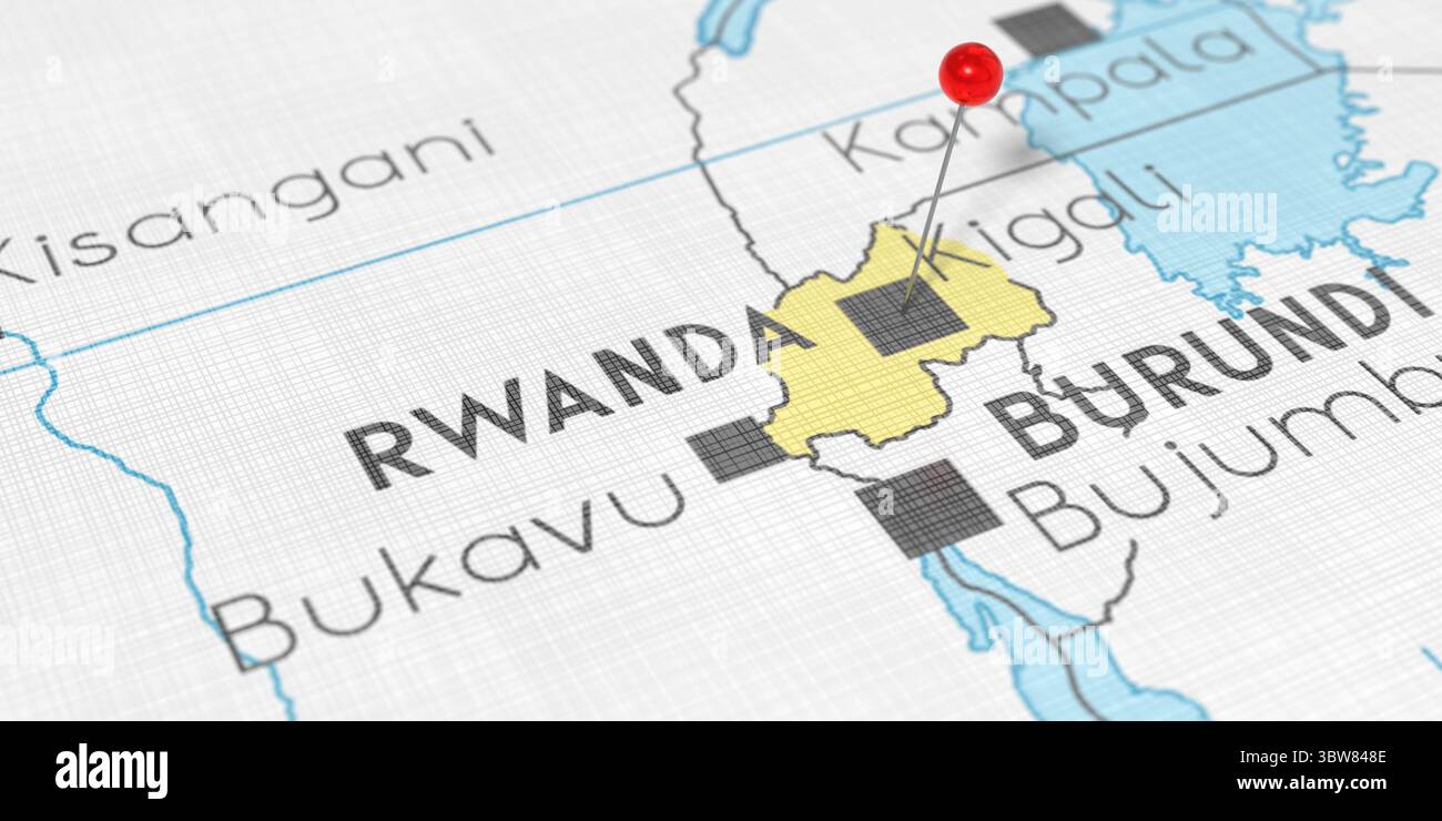 Rwanda political map capital hi-res stock photography and images - Alamy