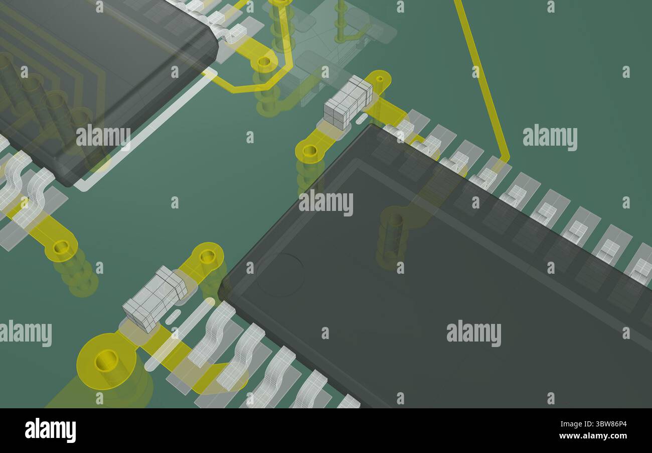 Pcb simmulation hi-res stock photography and images - Alamy