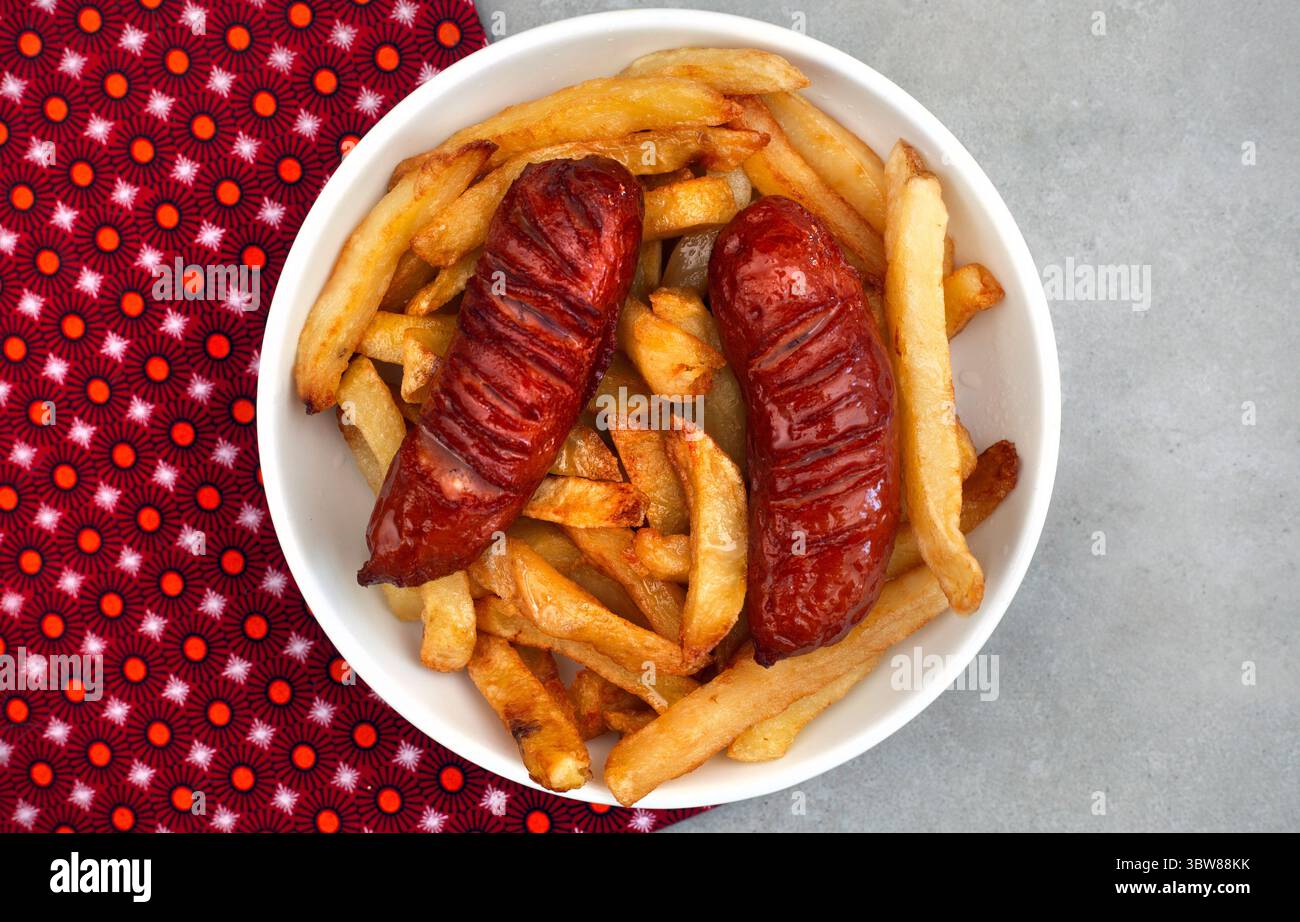 Traditional South African street food consisting of a rich and tasty ...