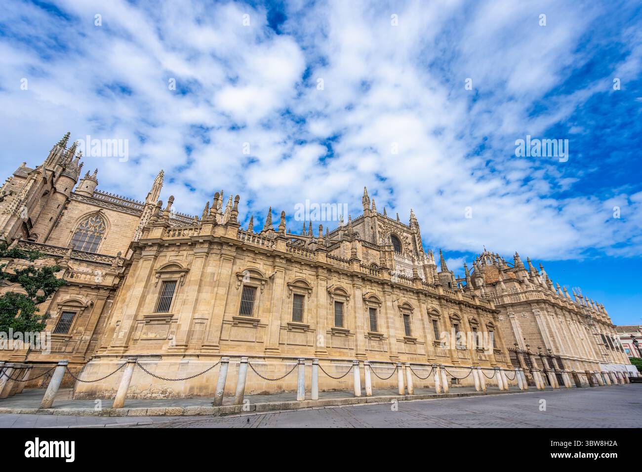 An expansive view highlighting the immense scale and intricate Gothic ...