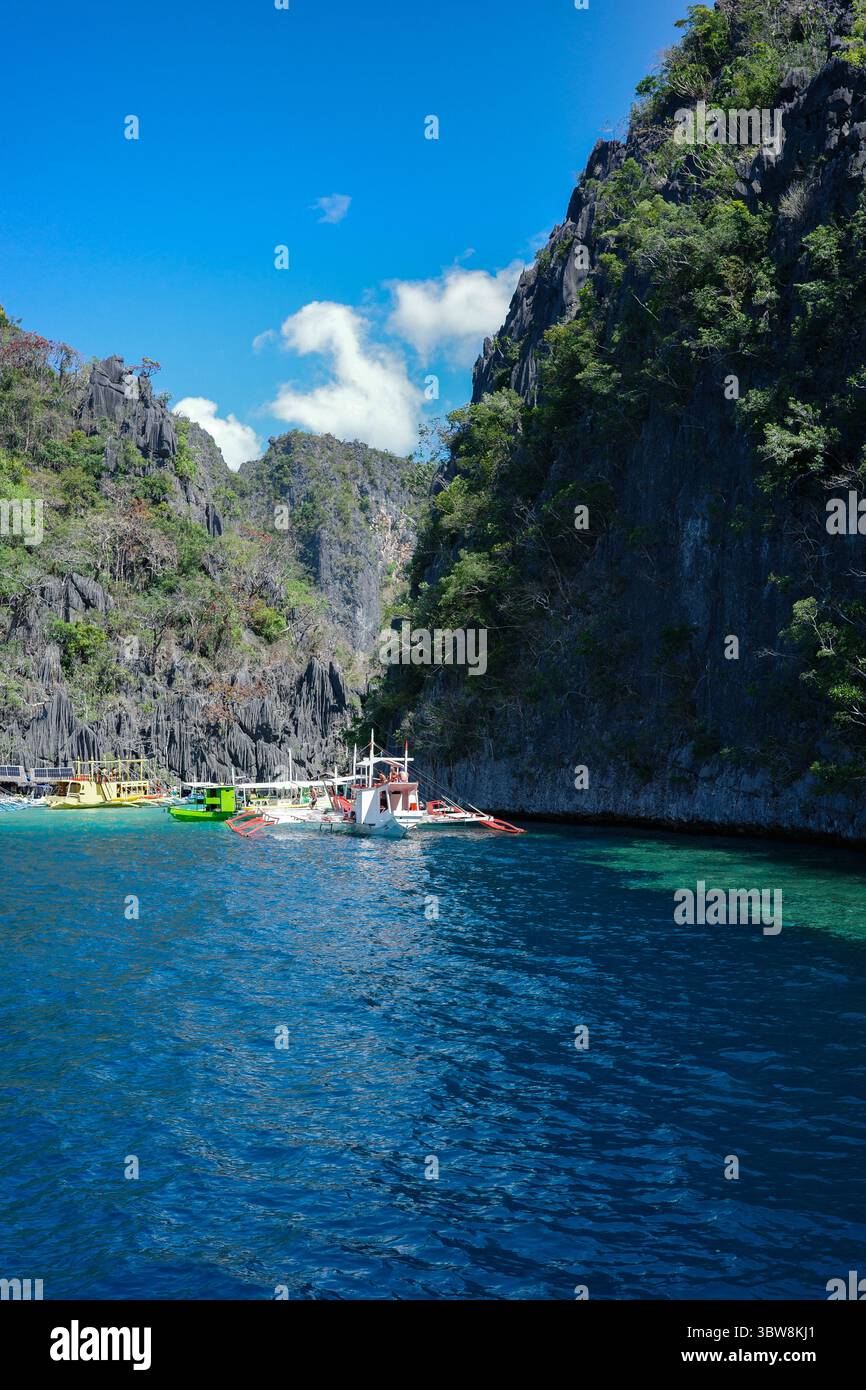 Beautiful scenery of Coron, Palawan, the famous tourist destination in ...
