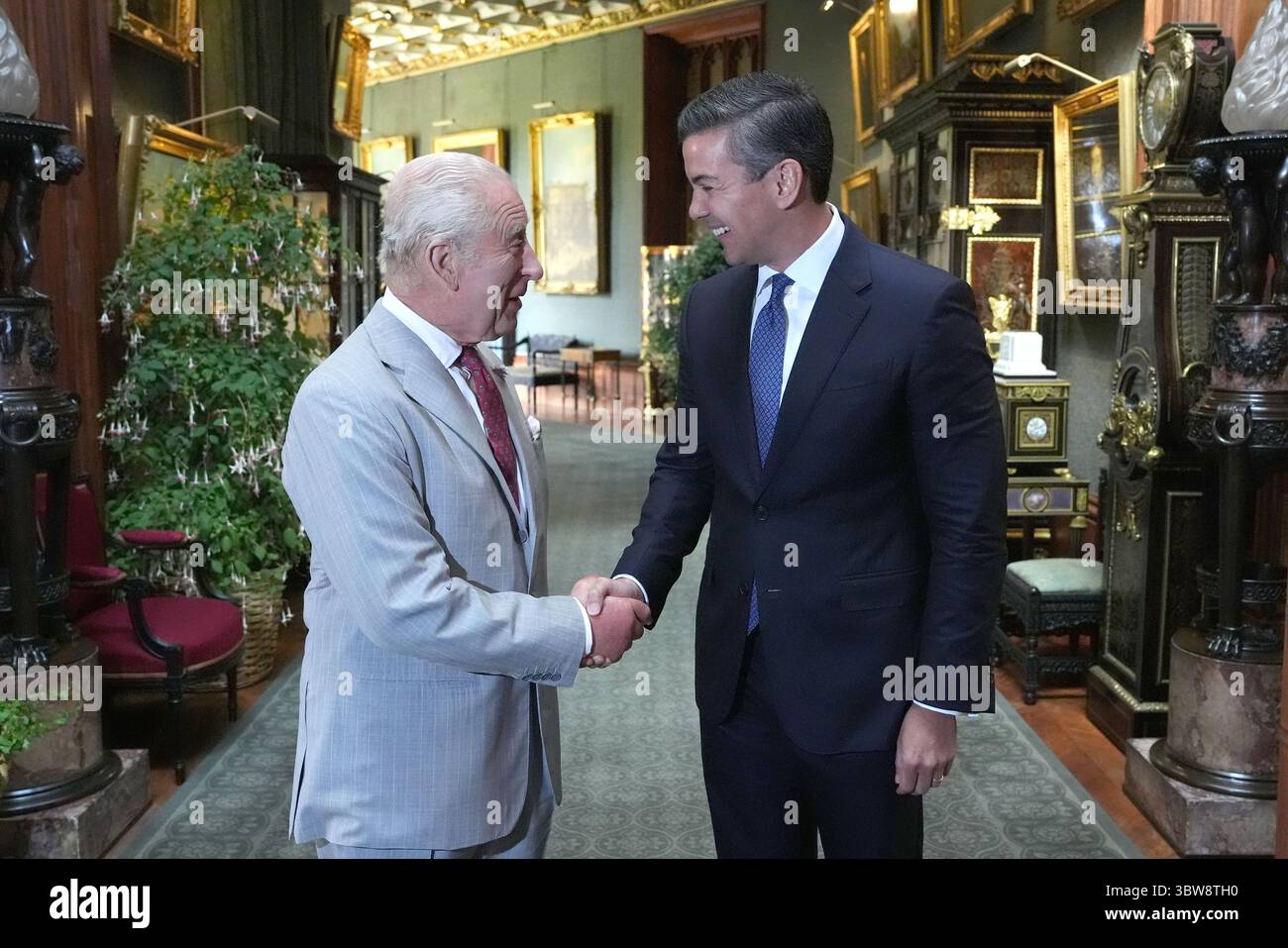 Santiago Peña Palacios the President of the Republic of Paraguay during ...
