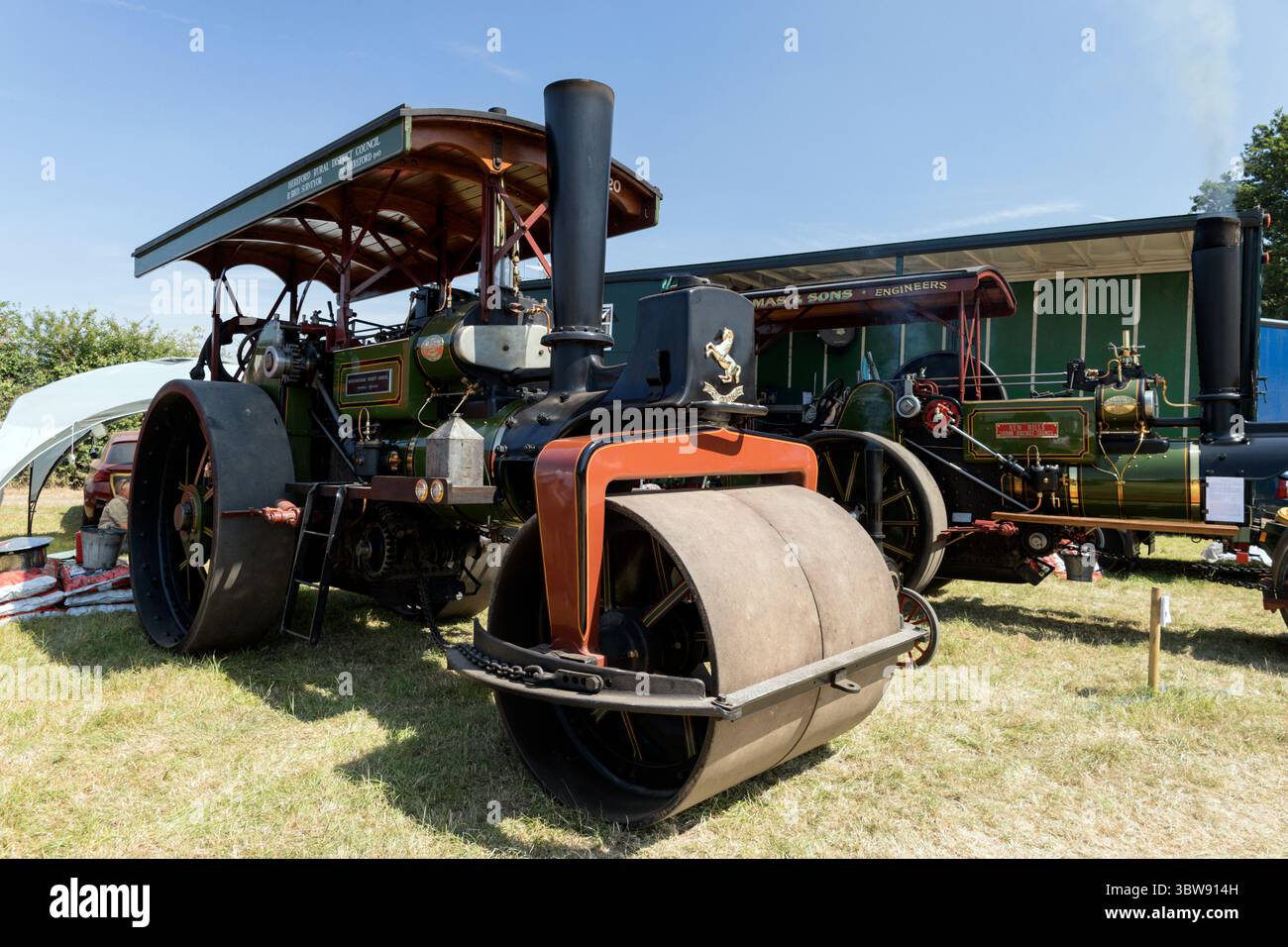 Aveling & Porter steam roller. Cheshire Steam Fair 2025 Stock Photo - Alamy