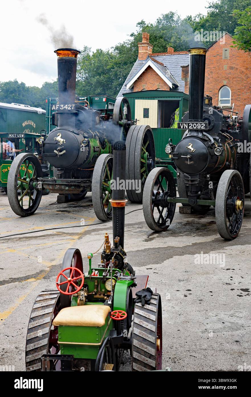 Two Aveling and Porter Road haulage steam traction engines are looking ...