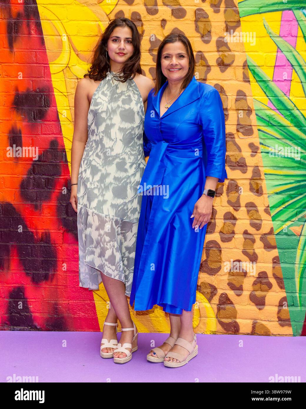 London, UK. 15th July, 2025. Tia Nina Mirza and Nina Wadia attend the ...