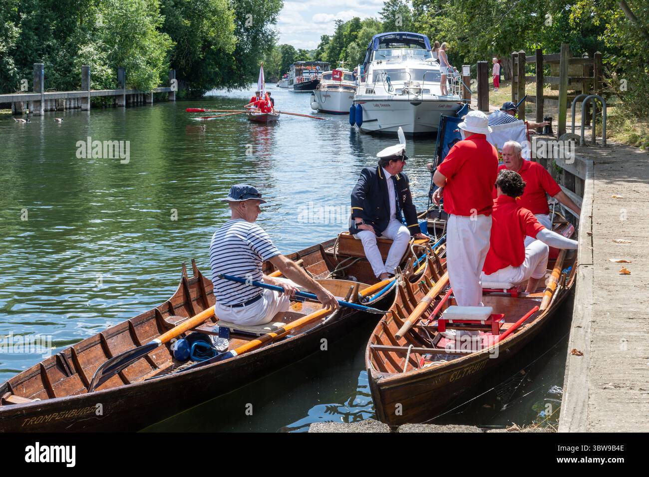 16th July 2025. The annual swan upping tradition is taking place on the ...