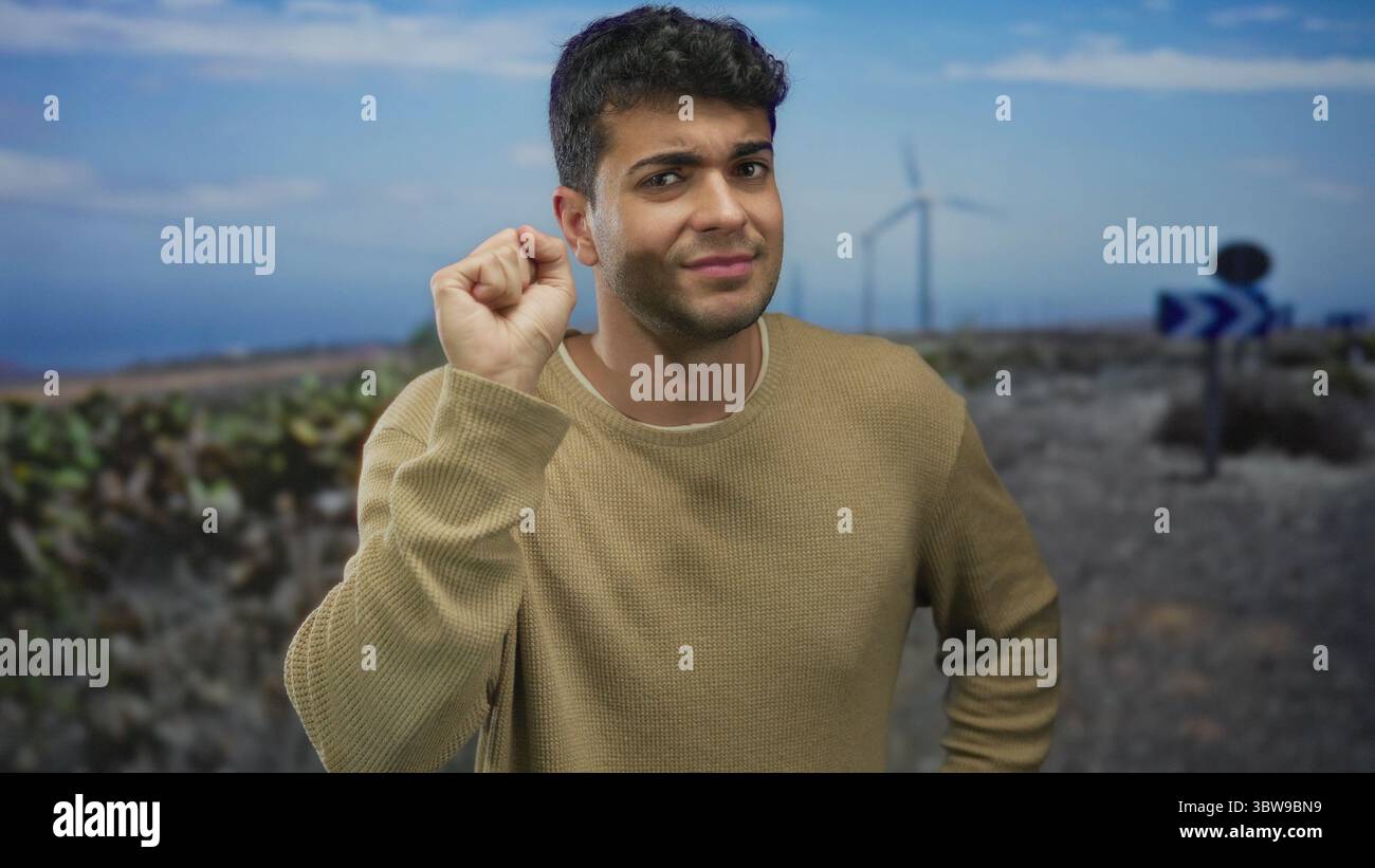 Shallow focus confused young hi-res stock photography and images - Alamy