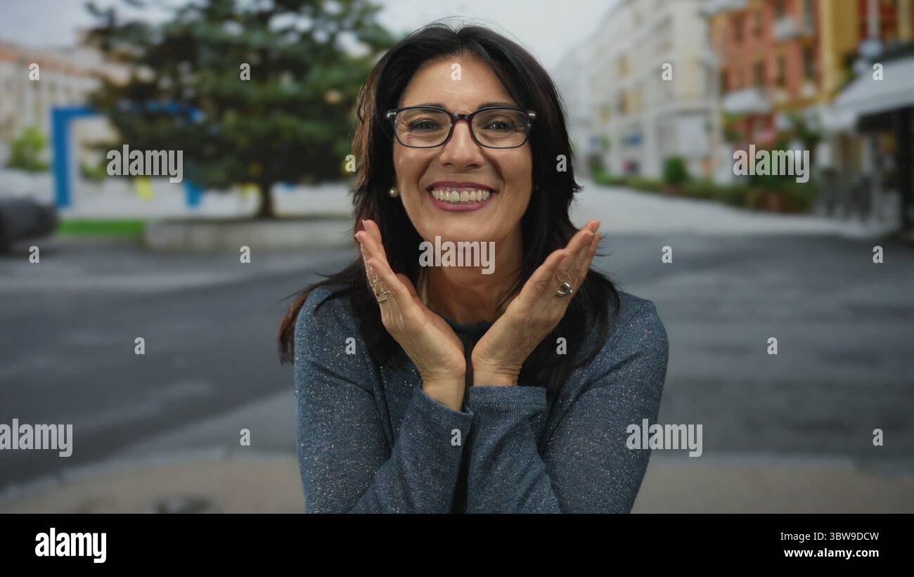 Middle aged woman glasses covers hi-res stock photography and images ...