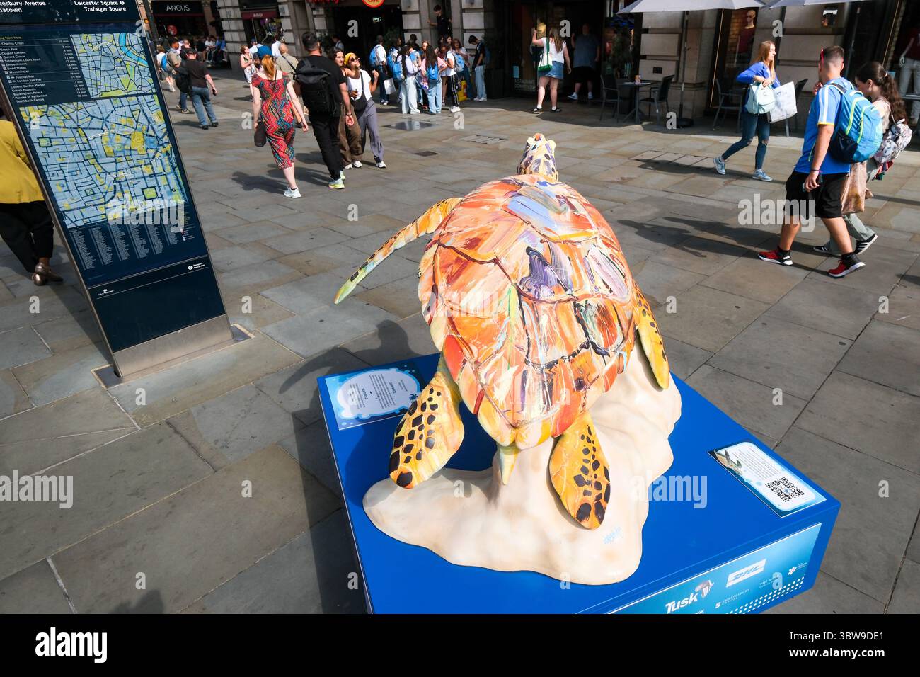 Piccadilly Circus, London, UK. 16th Jul 2025. The Tusk Turtle Trail ...