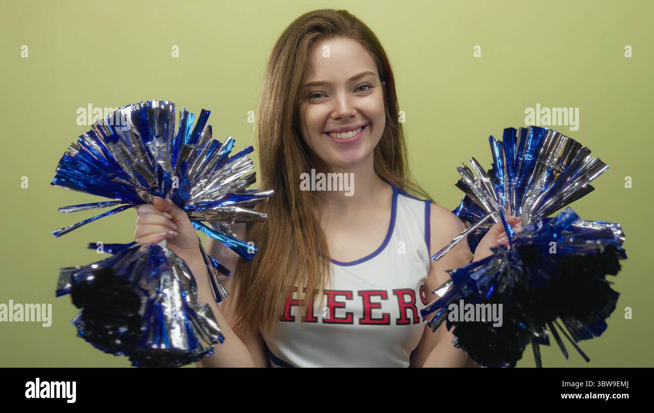 Woman smiles holds arms hi-res stock photography and images - Alamy
