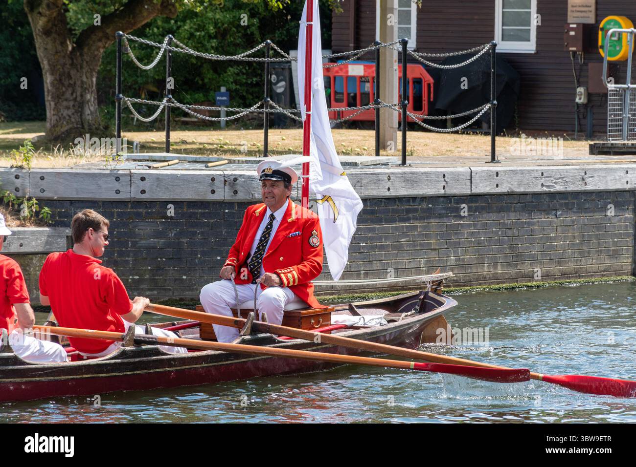 16th July 2025. The annual swan upping tradition is taking place on the ...