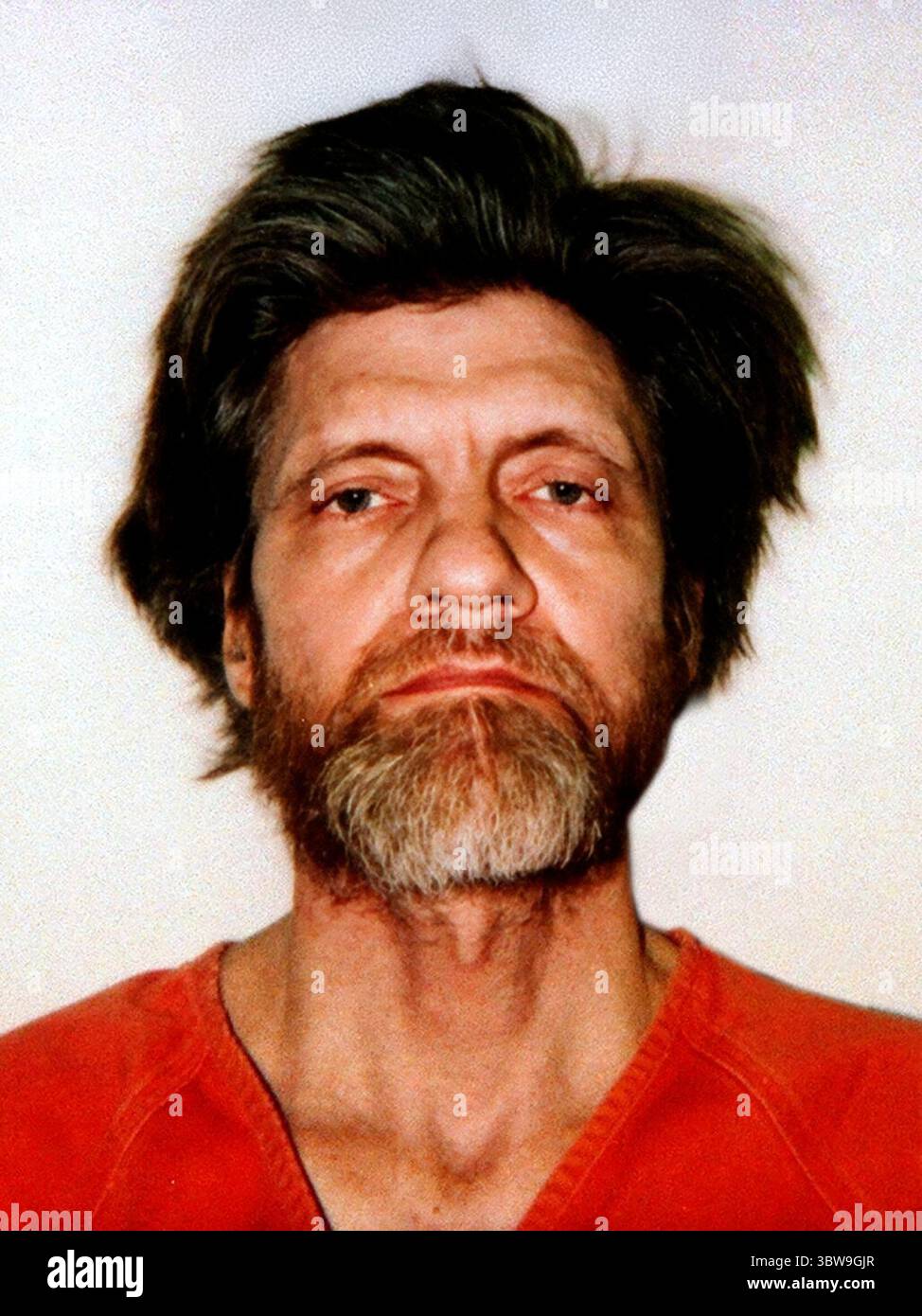 Ted Kaczynski. Mugshot of the American domestic terrorist, known as the ...