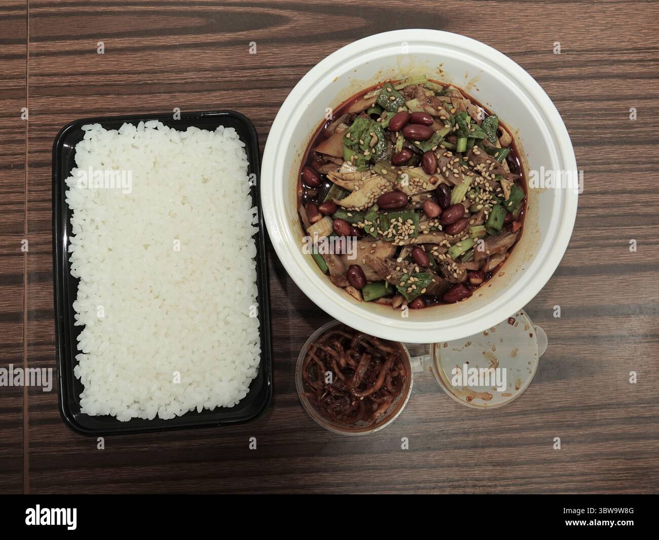 Cold Mixed Spicy and Numbing Chicken Slice Takeout Combo Stock Photo ...