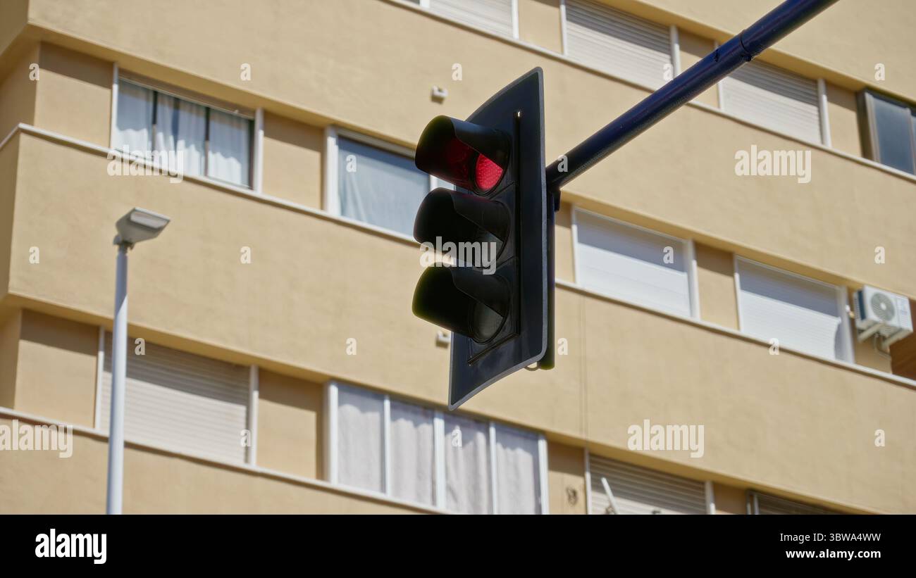 Sunny day outdoor exterior road pavement traffic signal hi-res stock ...