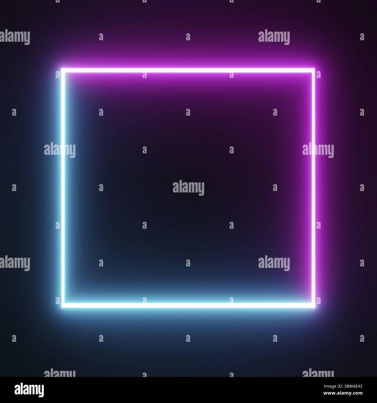Square rectangle picture frame with two tone neon color motion graphic ...