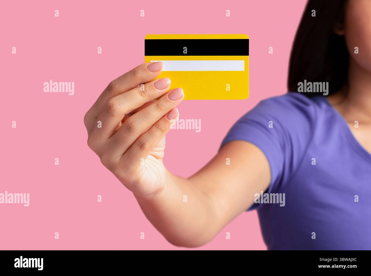 Chinese lady holding debit hi-res stock photography and images - Alamy