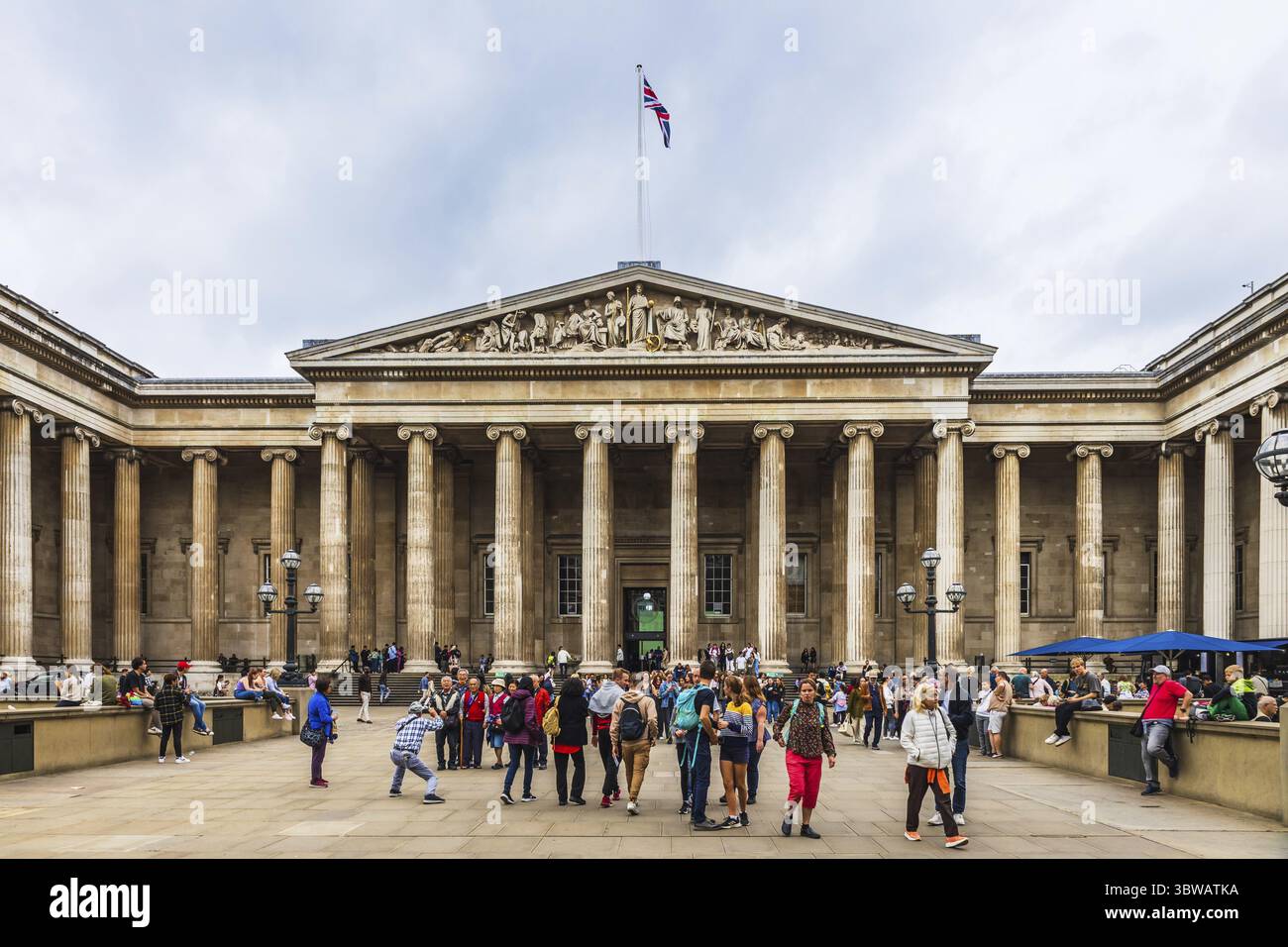 The British Museum in London, showcasing its grand neoclassical ...